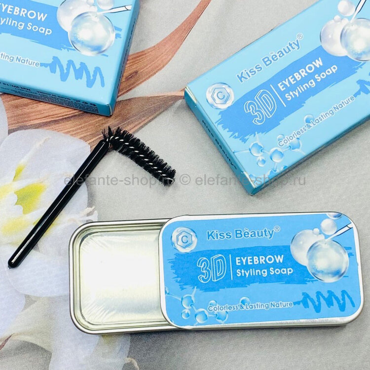 صابون ابرو حاوی کلاژن به همراه برس مخصوص کیس بیوتی