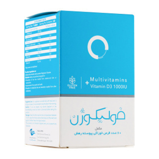 پک 2 عددی قرص فولیکوژن Folicogen اروند فارمد بسته 60 عددی