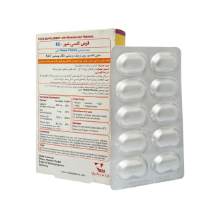 قرص Calcisure + K2 ویتان بسته 30 عددی