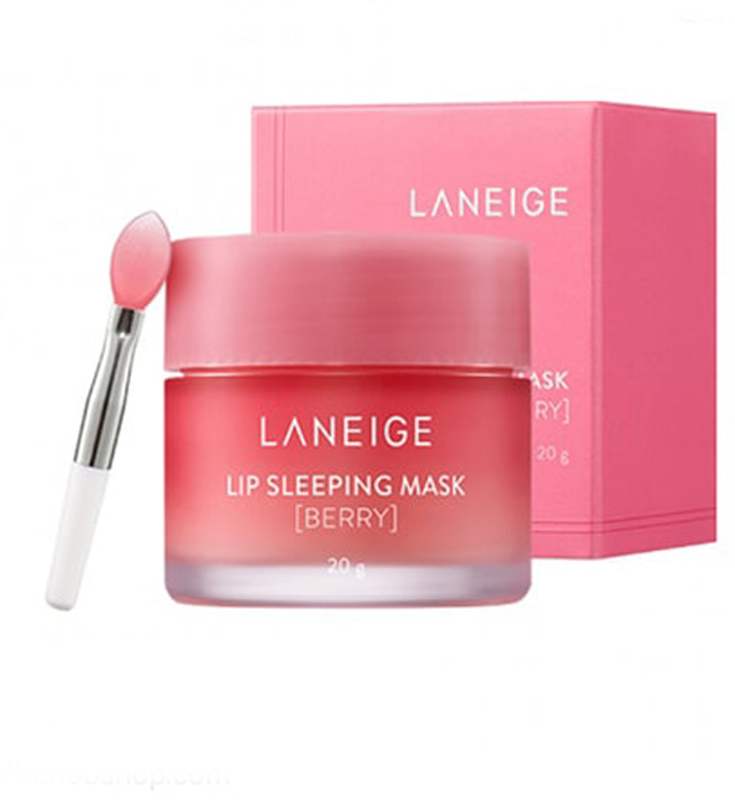 ماسک لب شب توت فرنگی لانیژ