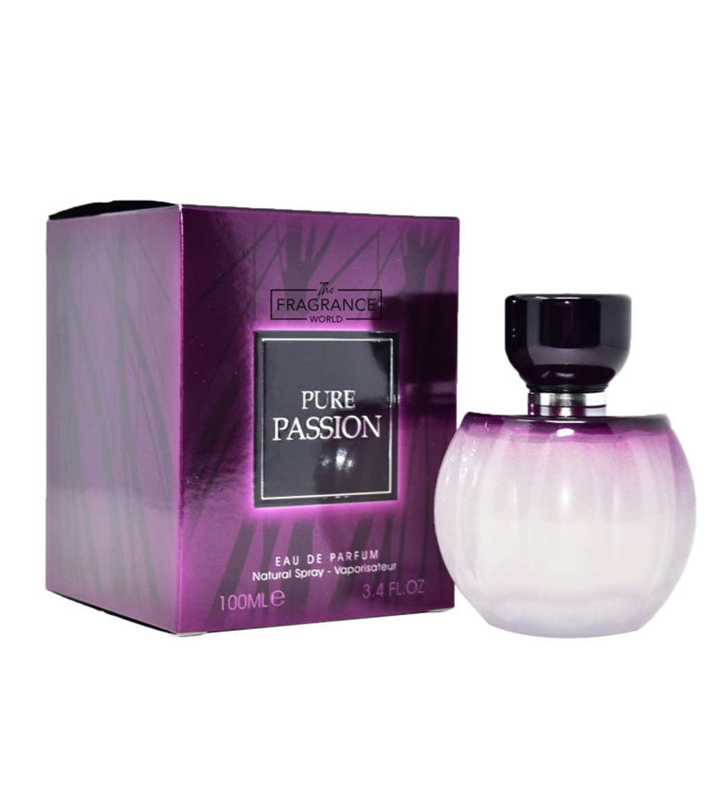 ادوپرفیوم زنانه فراگرنس ورد مدل Pure Passion حجم 100 میی لیتر