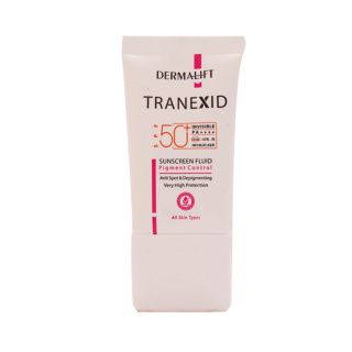 فلوئید ضد آفتاب درمالیفت مدل Tranexid با SPF50 حجم 40 میلی لیتر