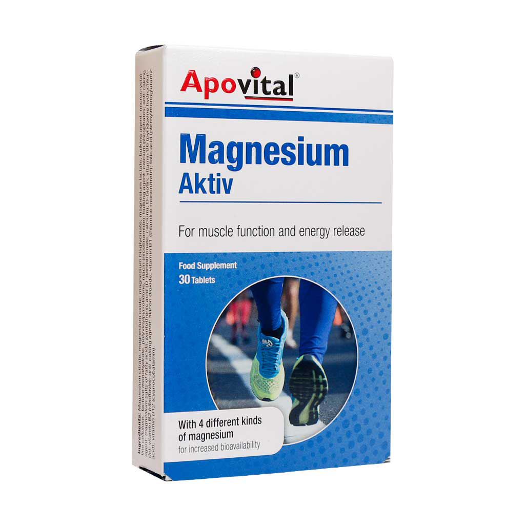قرص Magnesium Aktiv آپوویتال بسته 30 عددی