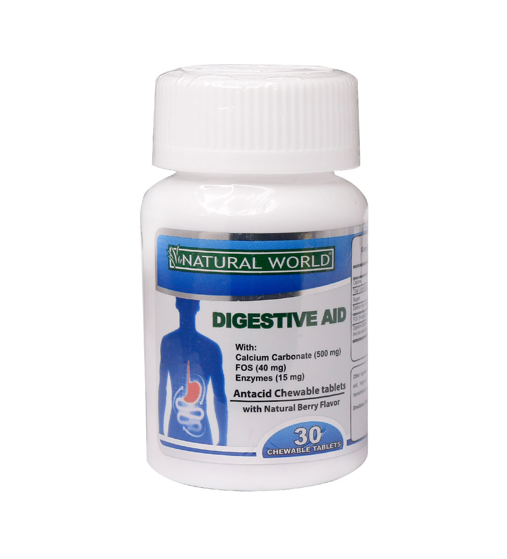 قرص Digestive Aid نچرال ورد با طعم توت طبیعی بسته 30 عددی