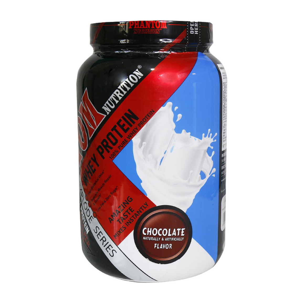 پودر پروتئین وی فانتوم نوتریشن سری Explode با طعم شیر شکلات وزن 908 گرم