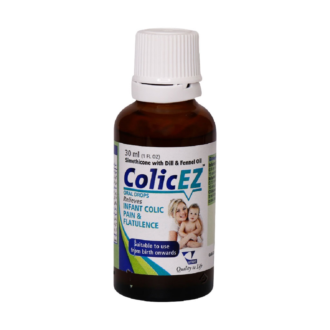 قطره گیاهی کودکان ویتان مدل Colicez حجم 30 میلی لیتر