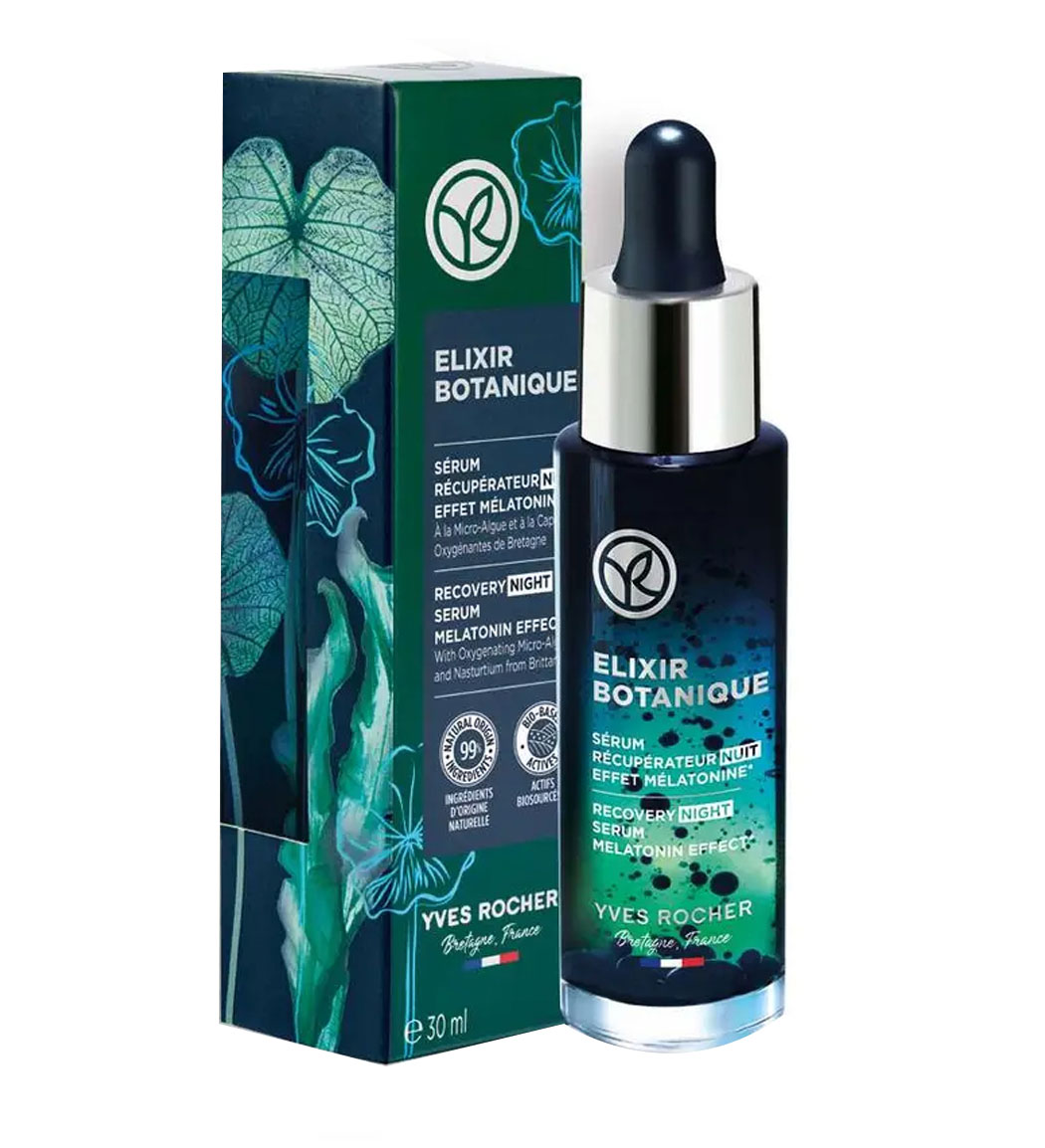 سرم ترمیم کننده و سم زدا شب مدل Elixir Botanique با اثر ملاتونین حجم 30 ...