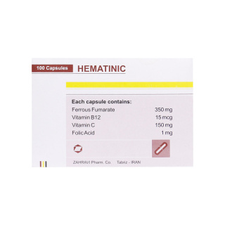 کپسول آهن زهراوی مدل Hematinic بسته 100 عددی