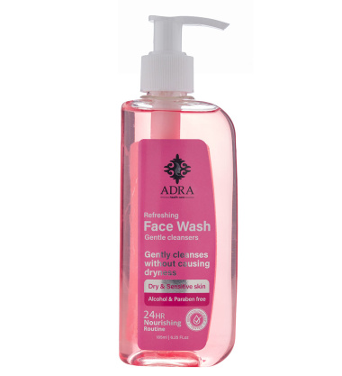 قیمت و خرید ژل شستشوی صورت مناسب پوست خشک و حساس 185میل آدرا